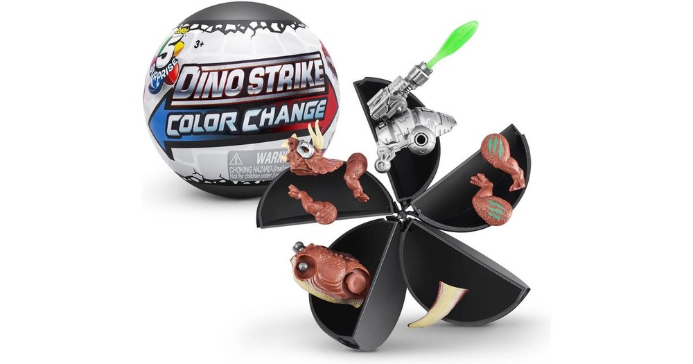 SURPRISE DINO STRIKE COLOR CHANGE ZURU 77361SK PALLINA SORPRESA
